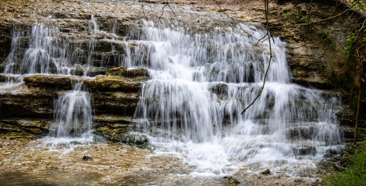 Chalk Ridge Falls Hiking Trail near Belton, Texas
