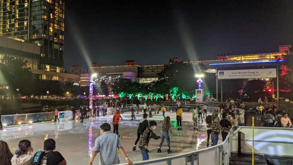 Discovery Green Ice Skating in Houston, TX 2023