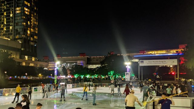 Discovery Green Ice Skating in Houston, TX 2023