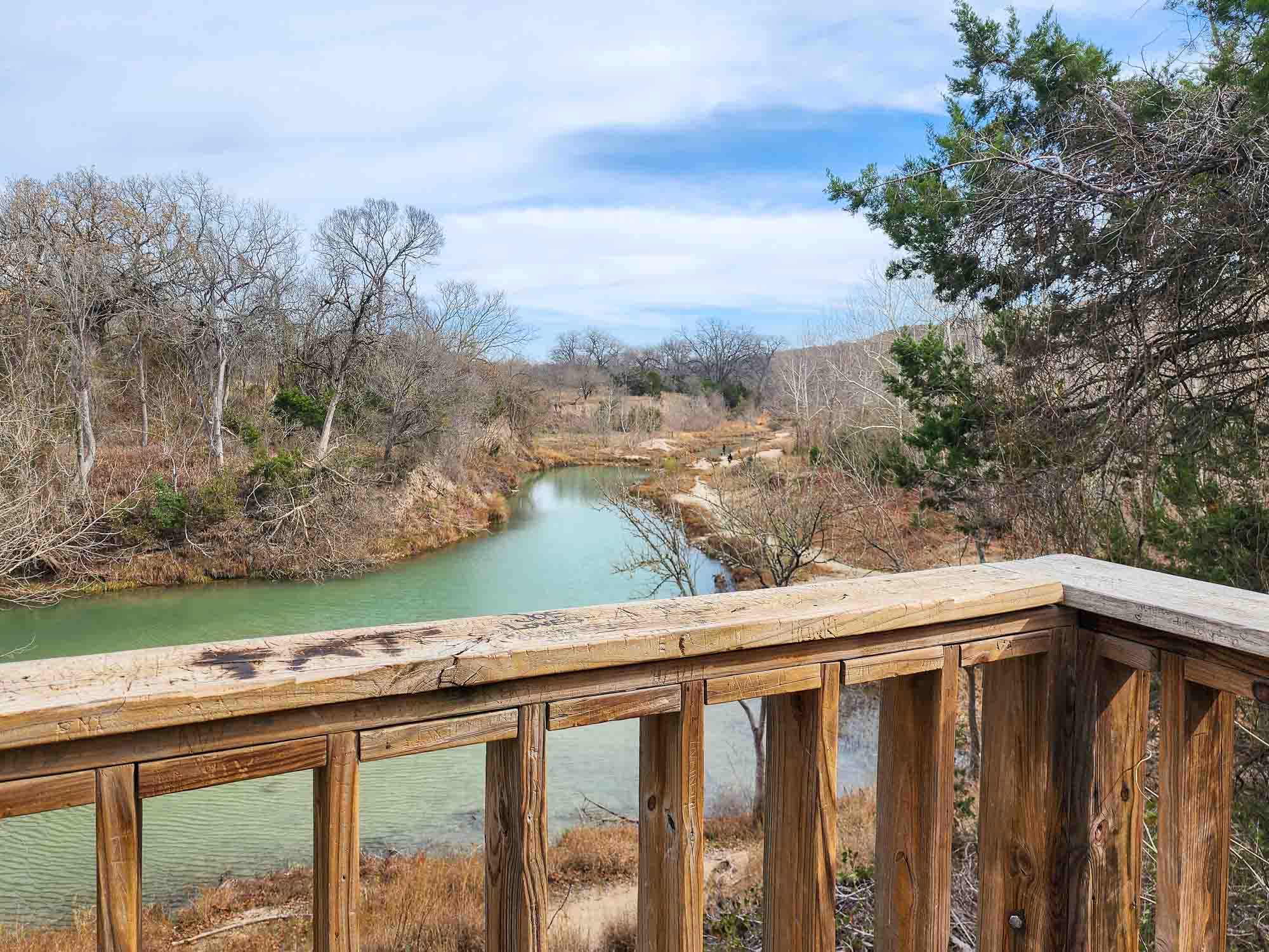 Chalk Ridge Falls Hiking Trail near Belton, Texas