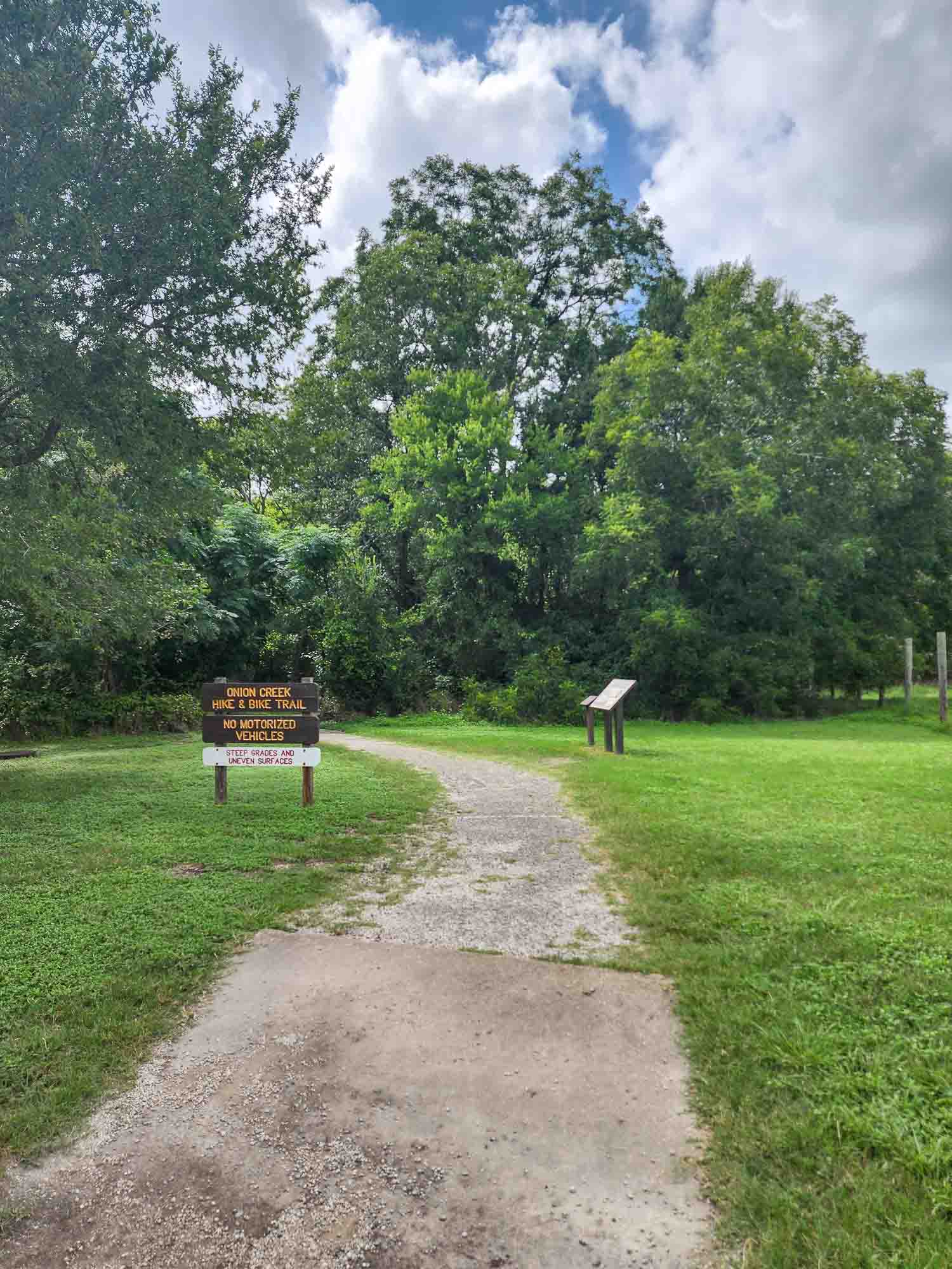 Onion Creek Hike and Bike Trail in McKinney Falls State Park